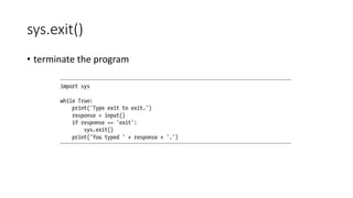 Flow control in Python | PPTX