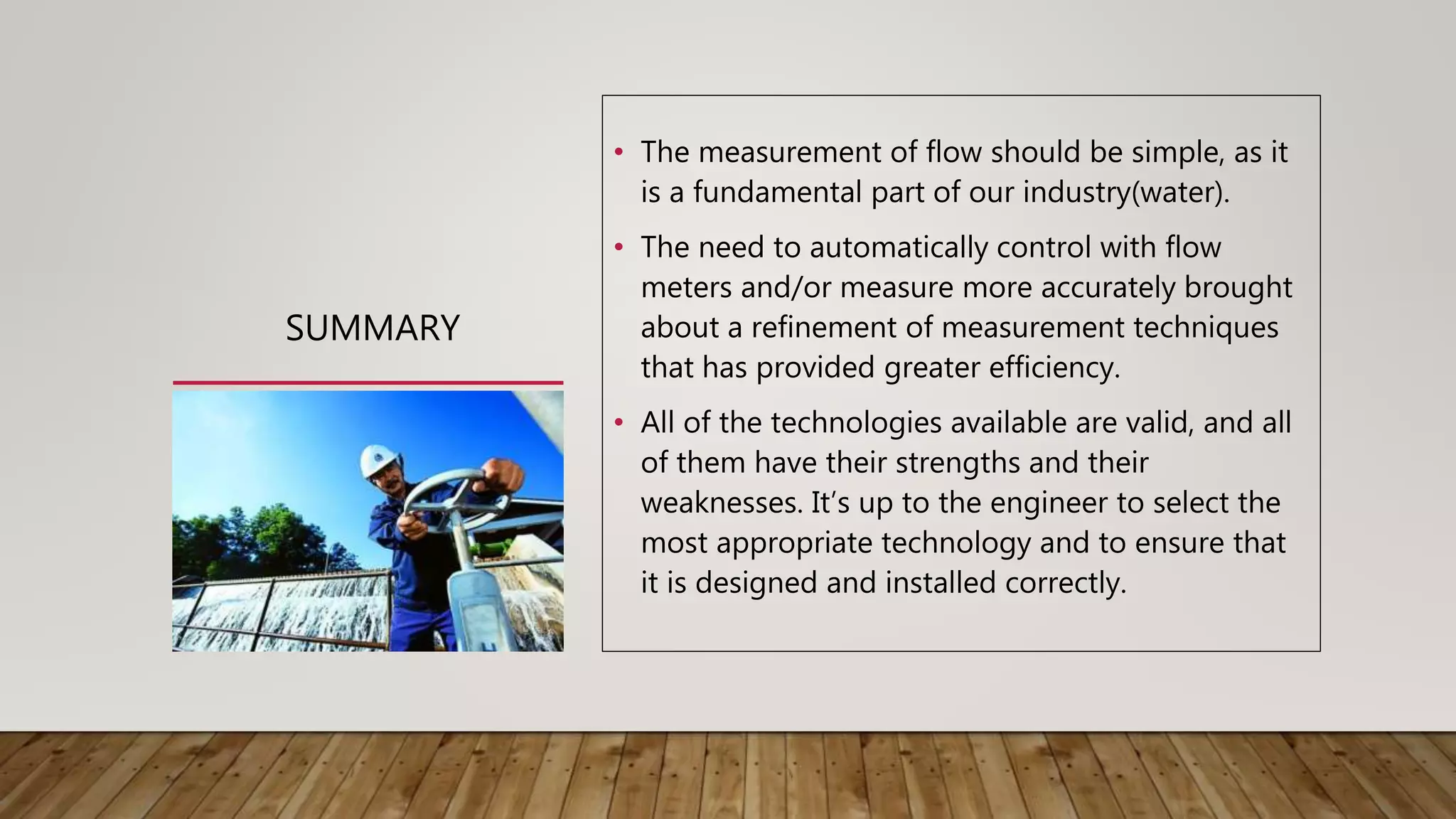 Flow control and measurement | PPT