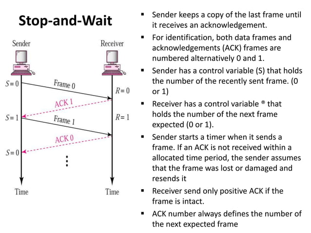 Flow control & error control | PPTX