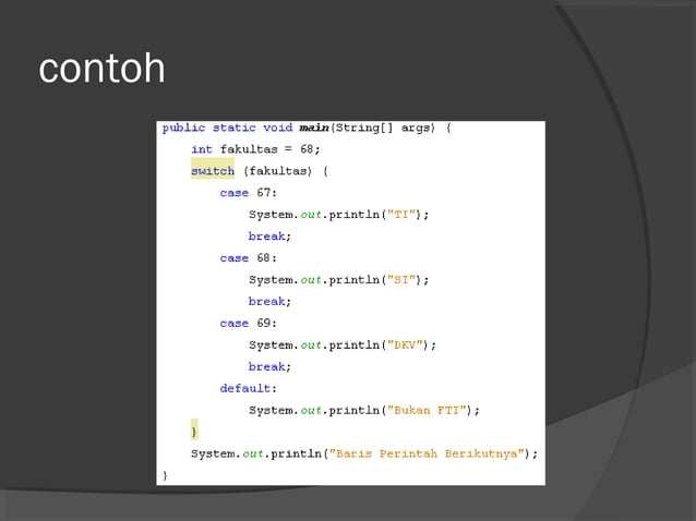 Flow control, exception handling array | PPT