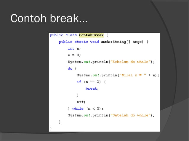 Flow control, exception handling array | PPT