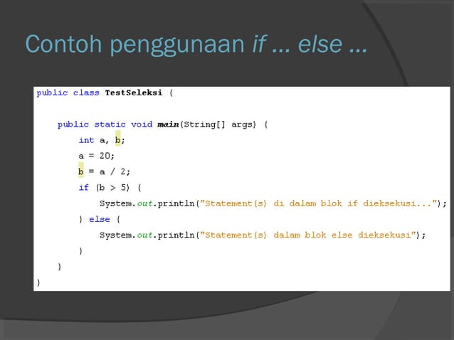 Flow control, exception handling array | PPT