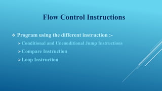 Flow control instructions | PPTX