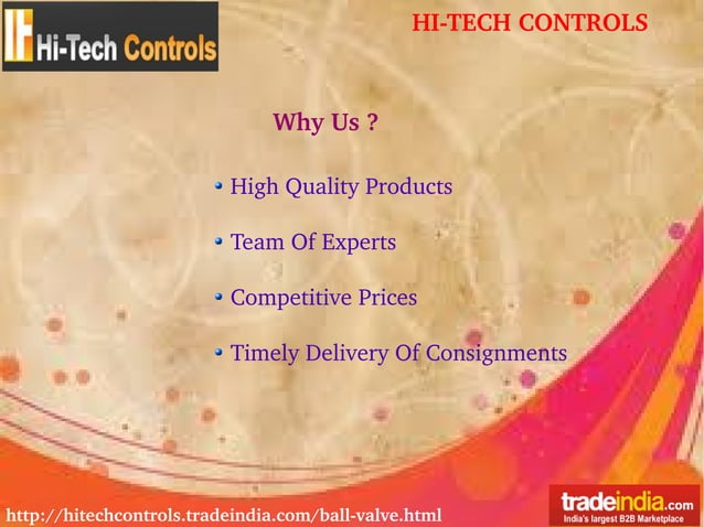 Flow Control Valves,Exporter,Manufacturer,HI-TECH CONTROLS | PPT