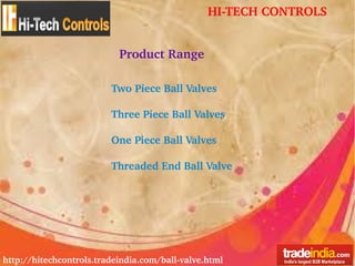 Flow Control Valves,Exporter,Manufacturer,HI-TECH CONTROLS | PPT