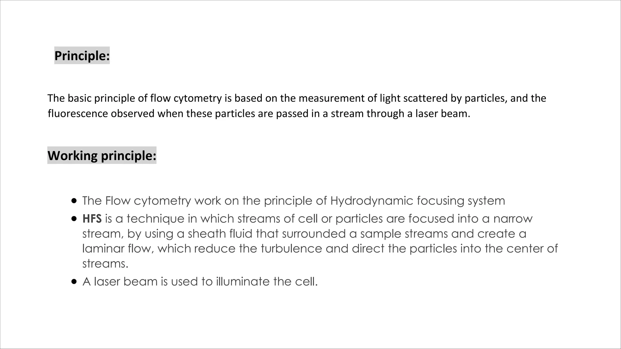 flow cytometer definition, principal, requirements procedure and ...