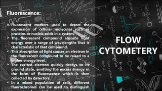 FLOW CYTOMETERYA laser beam illuminates the particles as they pass ...
