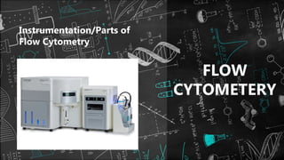 FLOW CYTOMETERYA laser beam illuminates the particles as they pass ...