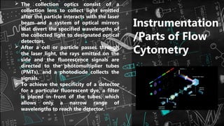 FLOW CYTOMETERYA laser beam illuminates the particles as they pass ...