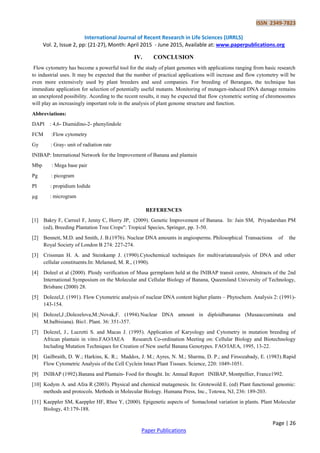 Flow Cytometric Analysis for Ploidy and DNA Content of Banana Variants ...