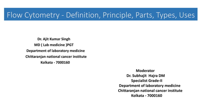 flowcytometry-basic principle of flowcyto | PPT
