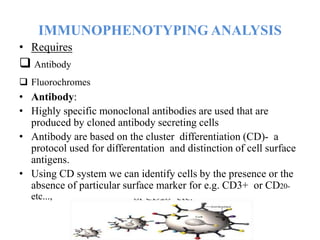 Flow cytometry for cell componenet analysis | PPTX