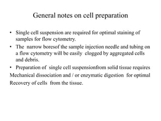 Flow cytometry for cell componenet analysis | PPTX