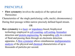 Flow cytometry for cell componenet analysis | PPTX
