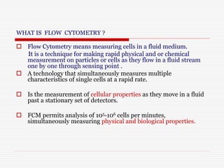 FLOW CYTOMETRYDRM Overview from university | PPT