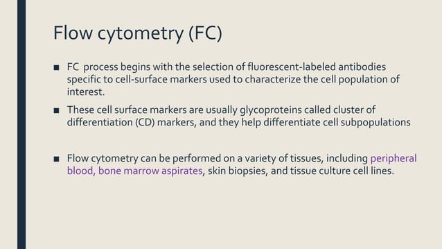 FLOW CYTOMETRY IMMUNOPHENOTYPING-2.pptx | Biological Sciences | Science
