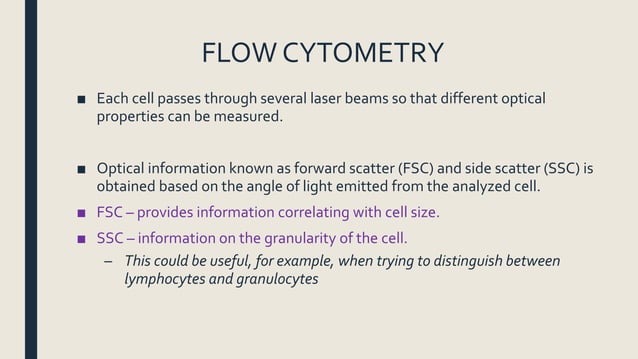 FLOW CYTOMETRY IMMUNOPHENOTYPING-2.pptx | Biological Sciences | Science