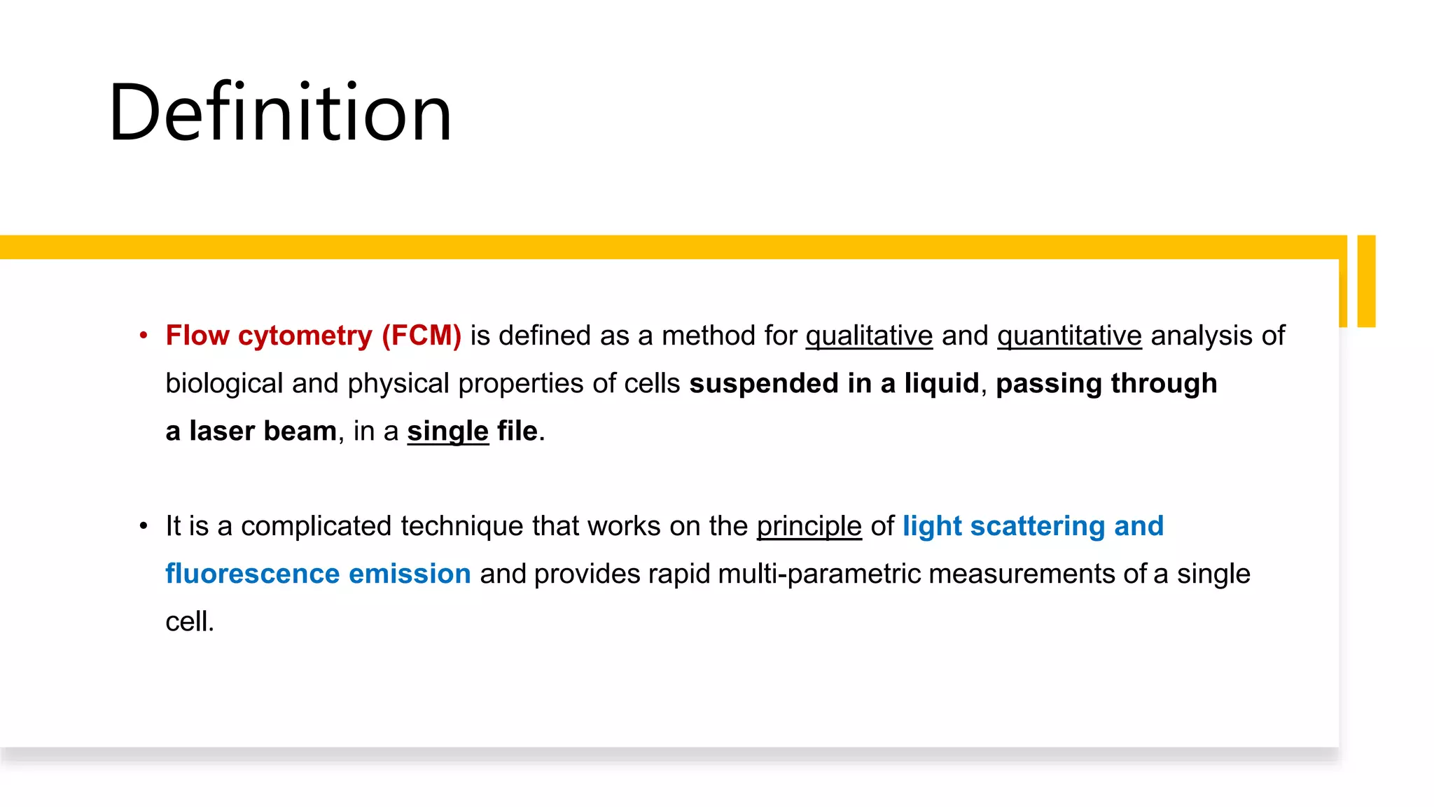Flow cytometry in cell biology | PPTX