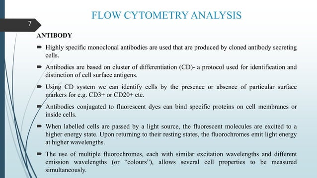 Flow cytometry in diagnostics | PPTX