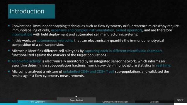 Flow Cytometry in Microfluidics | PPTX