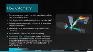 Flow Cytometry in Microfluidics | PPTX