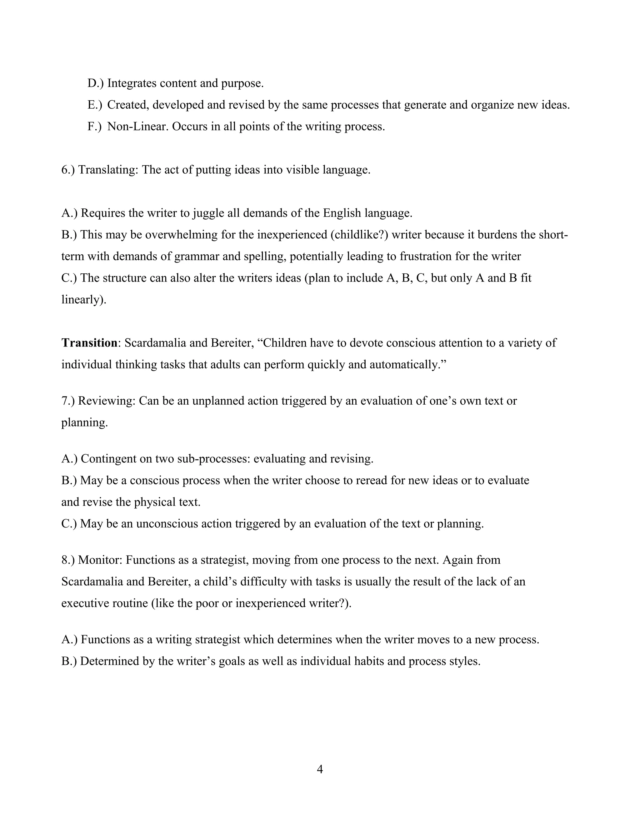 Flower and Hayes: Cognitive Process Theory of writing | DOC