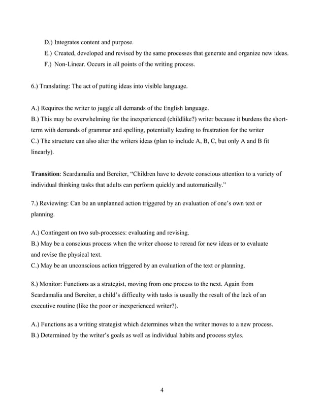 Flower and Hayes: Cognitive Process Theory of writing | DOC ...