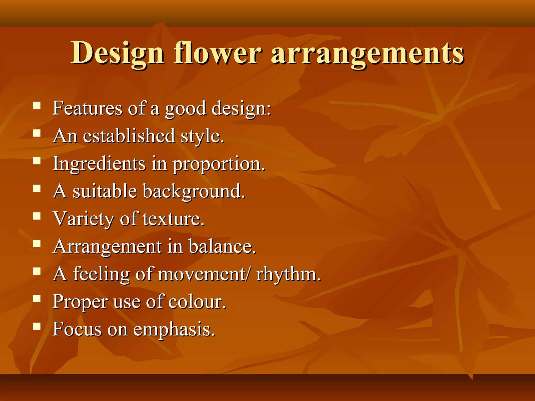Flower arrangement | PPT