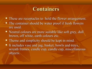 Flower arrangement | PPT