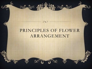 Flower arrangement | PPTX