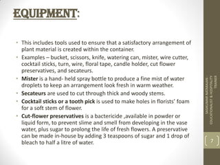 Flower arrangement ppt. | PDF | Gardening | Home & Garden