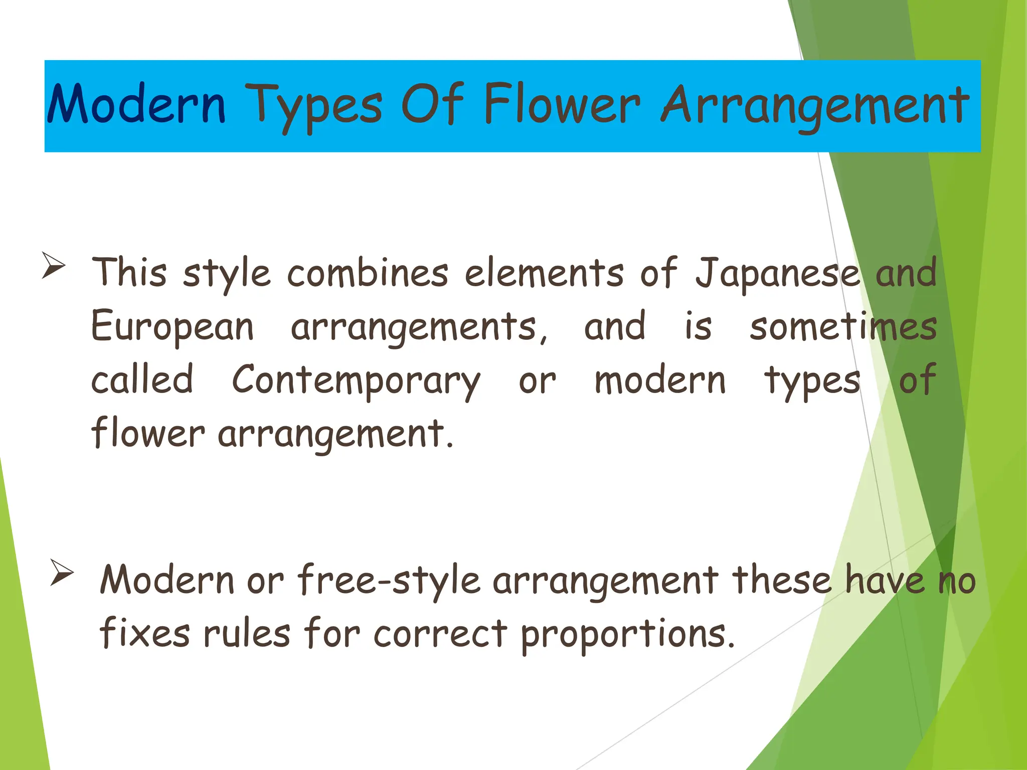 FLOWER ARRANGEMENT PPT ORNAMENTAL HORTICULTURE | PPT