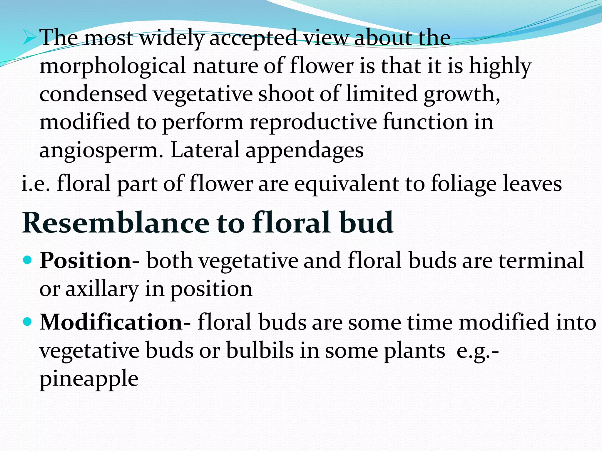 Flower as shoot modification | PPTX