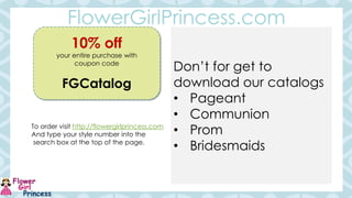 Flower girldress catalog1 | PPT