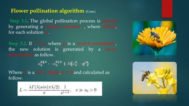 Flower Pollination Algorithm Population Based Algorithm Pptx