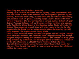 Flowers, by Australian painter Fiona Craig