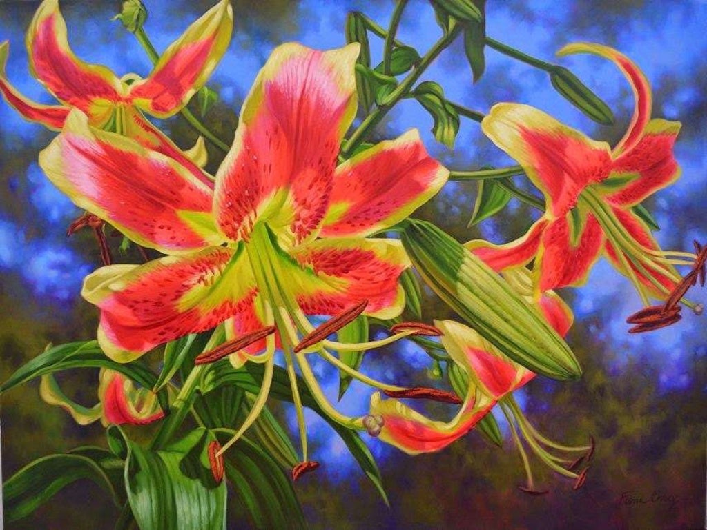 Flowers, by Australian painter Fiona Craig