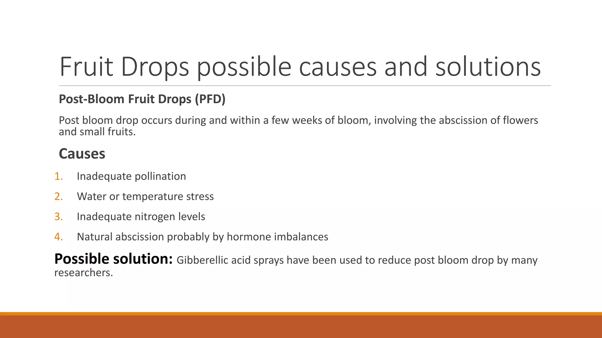 Flowers and Fruits drop in Citrus | PPTX