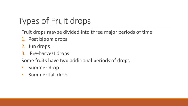 Flowers and Fruits drop in Citrus | PPTX