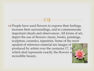 Flowers and history | PPTX