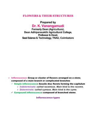 Flowers and their structures.pptx | Gardening | Home & Garden