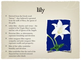 Flowers of the handmaid's tale | PPT