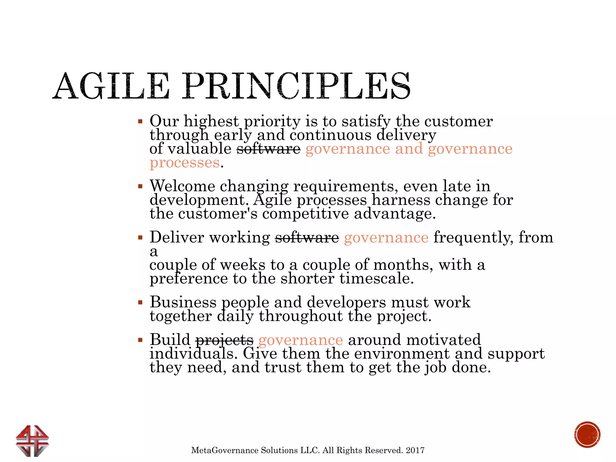 Implementing Agile Data Governance | PPTX