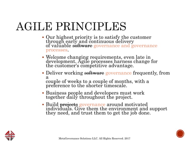 Implementing Agile Data Governance | PPTX | Web Development | Internet