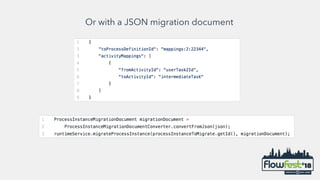 Advanced process migration with Flowable | PPT