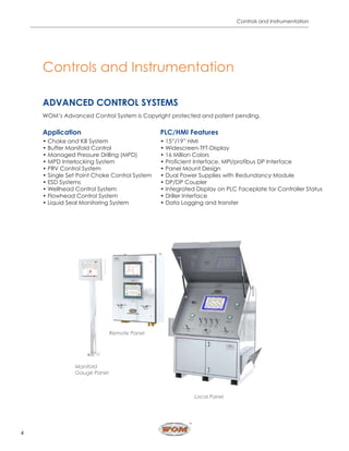 Flowhead Control Panel - Worldwide Oilfield Machine | PDF