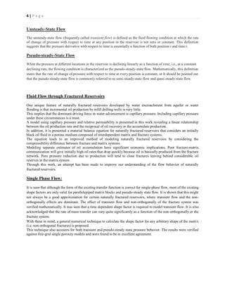 Flow in fractured_reservoirs | PDF
