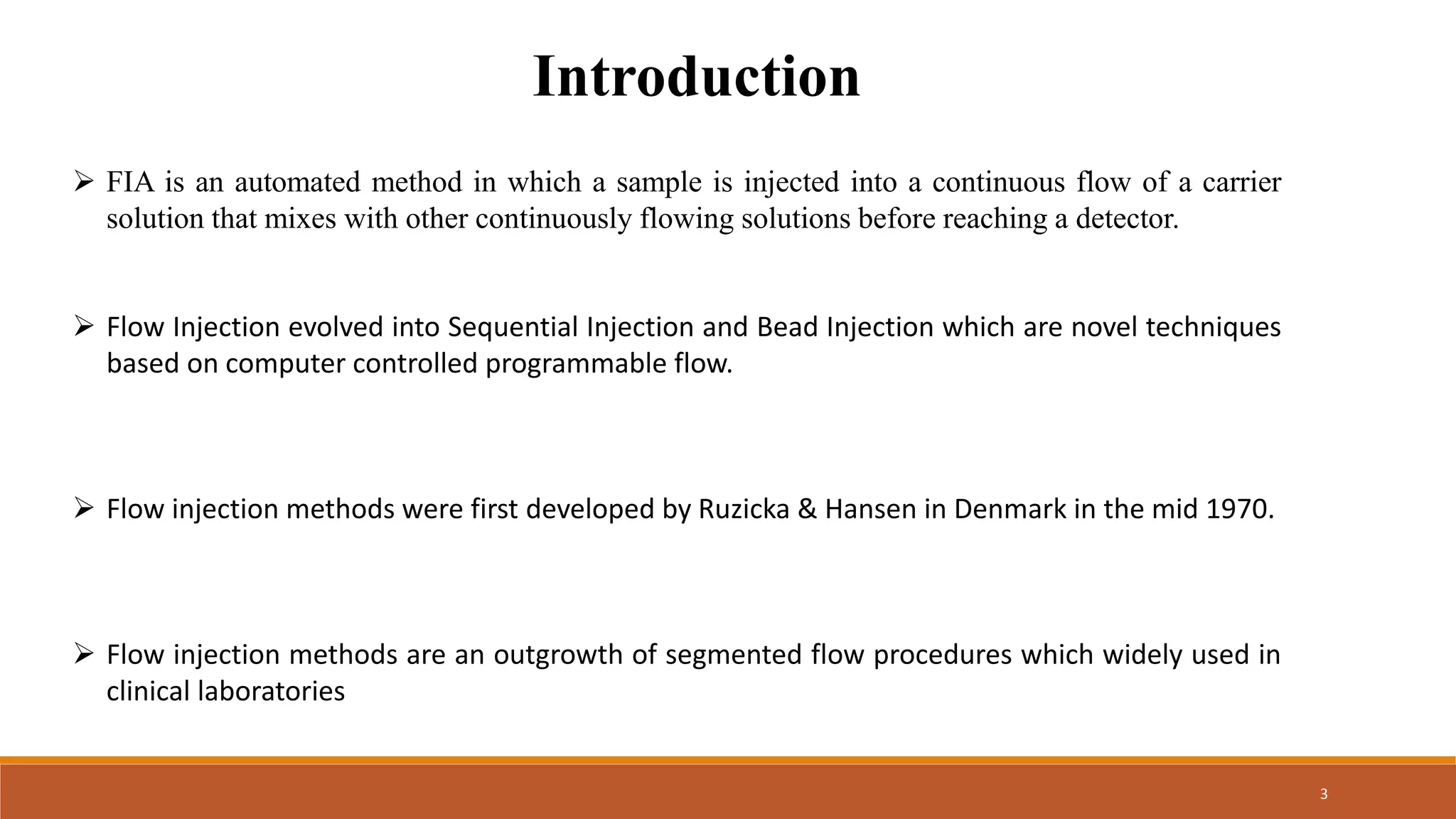Flow injection analysis | PPTX | Chemistry | Science