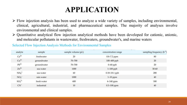 Flow injection analysis | PPTX | Chemistry | Science