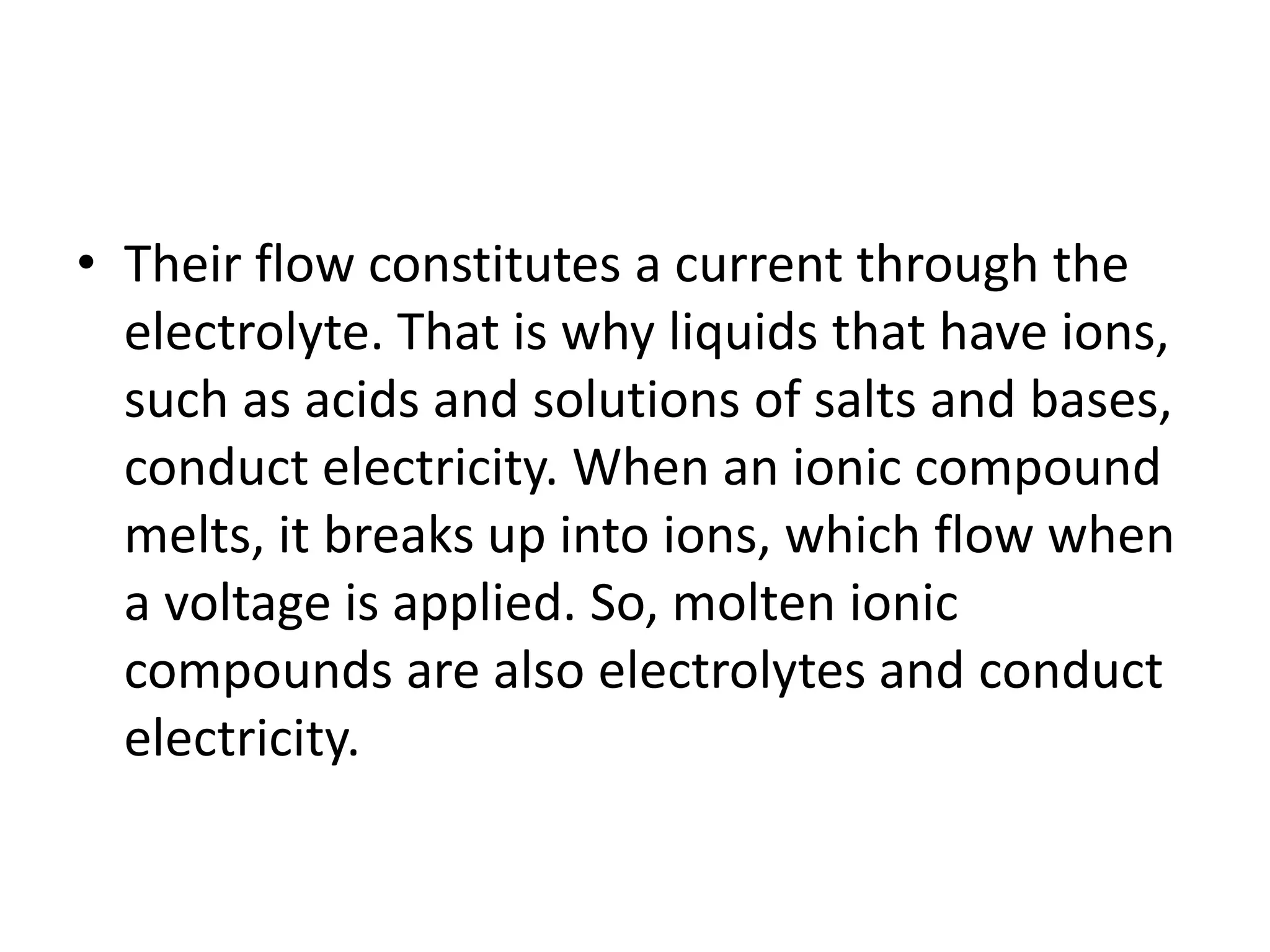 Flow in solid, liquid,electrolytes of electricity.pptx